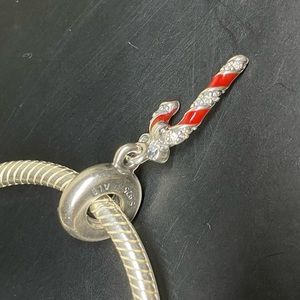 Pandora | Jewelry | New Authentic Pandora Sparkling Candy Cane Charm ...